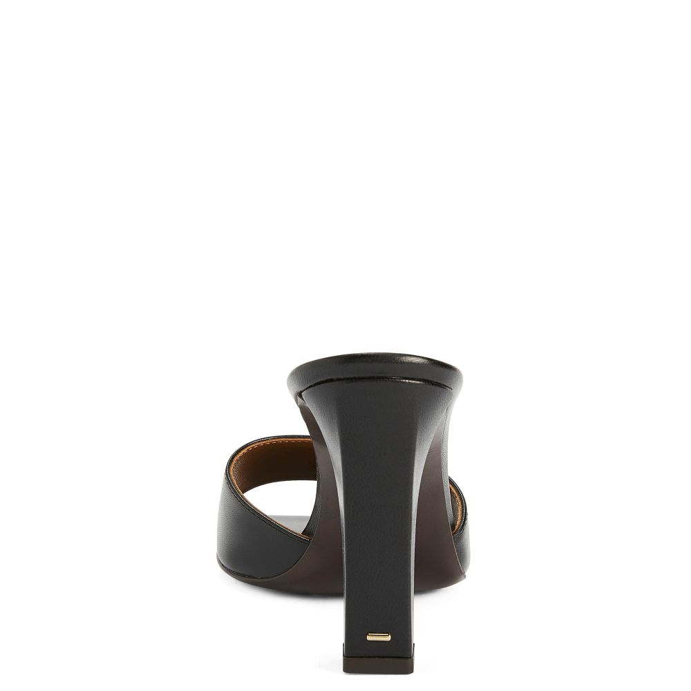 TALIA MULE 90: Sandals Black | Giuseppe Zanotti