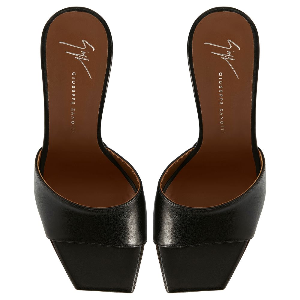 TALIA MULE 90: Sandals Black | Giuseppe Zanotti