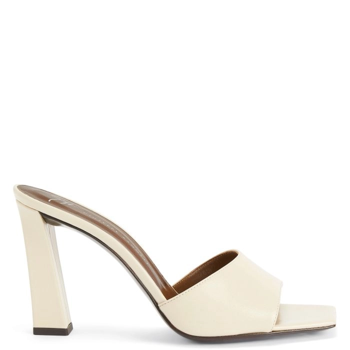 TALIA MULE 90: Sandals Beige | Giuseppe Zanotti
